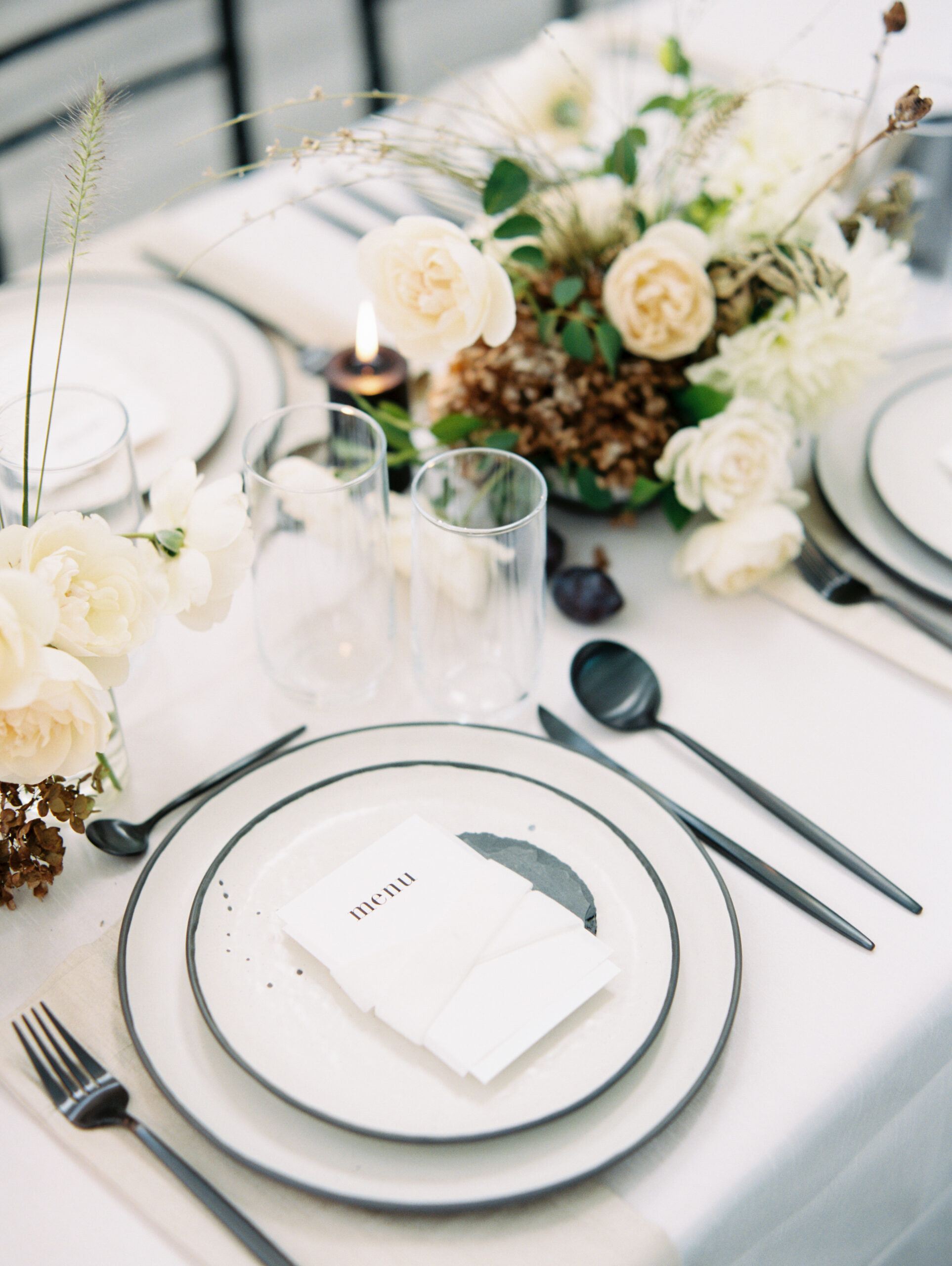 Wedding flower design: RECEPTION - Olive and Gene